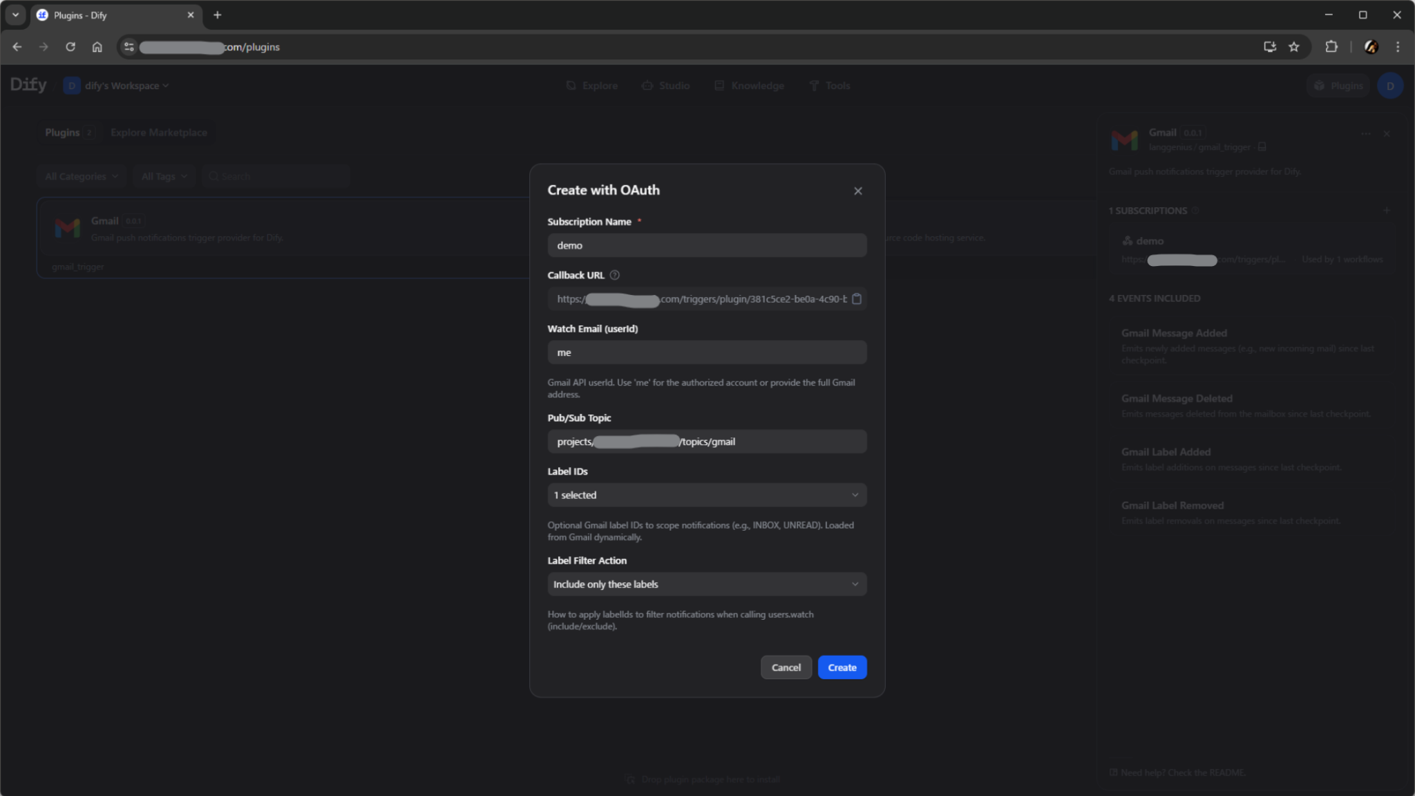 Dify のトリガー機能を試す（Gmail / GitHub 連携） | kurokobo.com